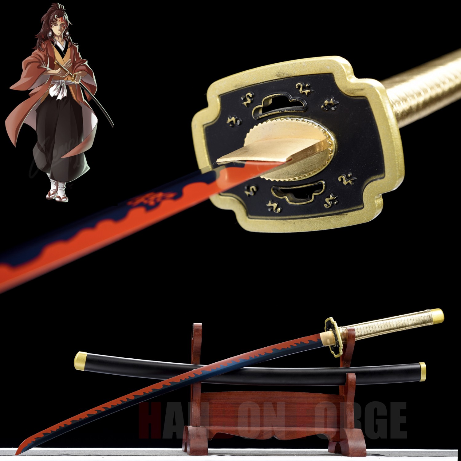Handmade Yoriichi S Sword From Demon Slayer Hand Forged T10 Steel